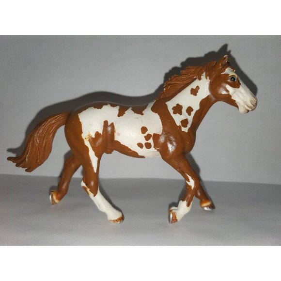 schleich | Toys | Brown White Pinto Stallion Horse By Schleich 206 Am ...